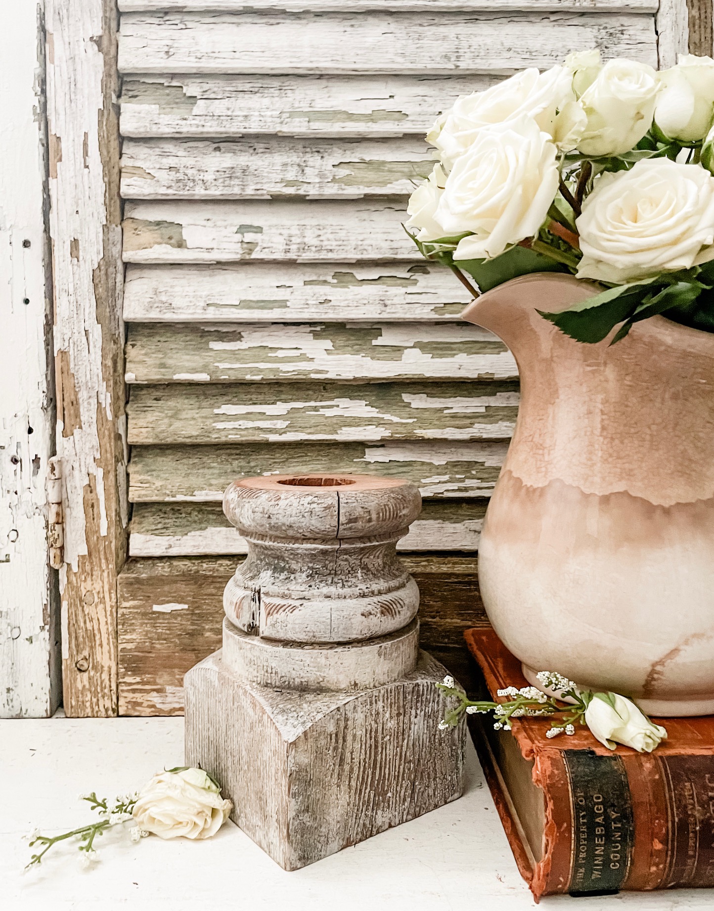 Blackdog Creations - Vintage Architectural Salvage, Chippy White/Gray ...