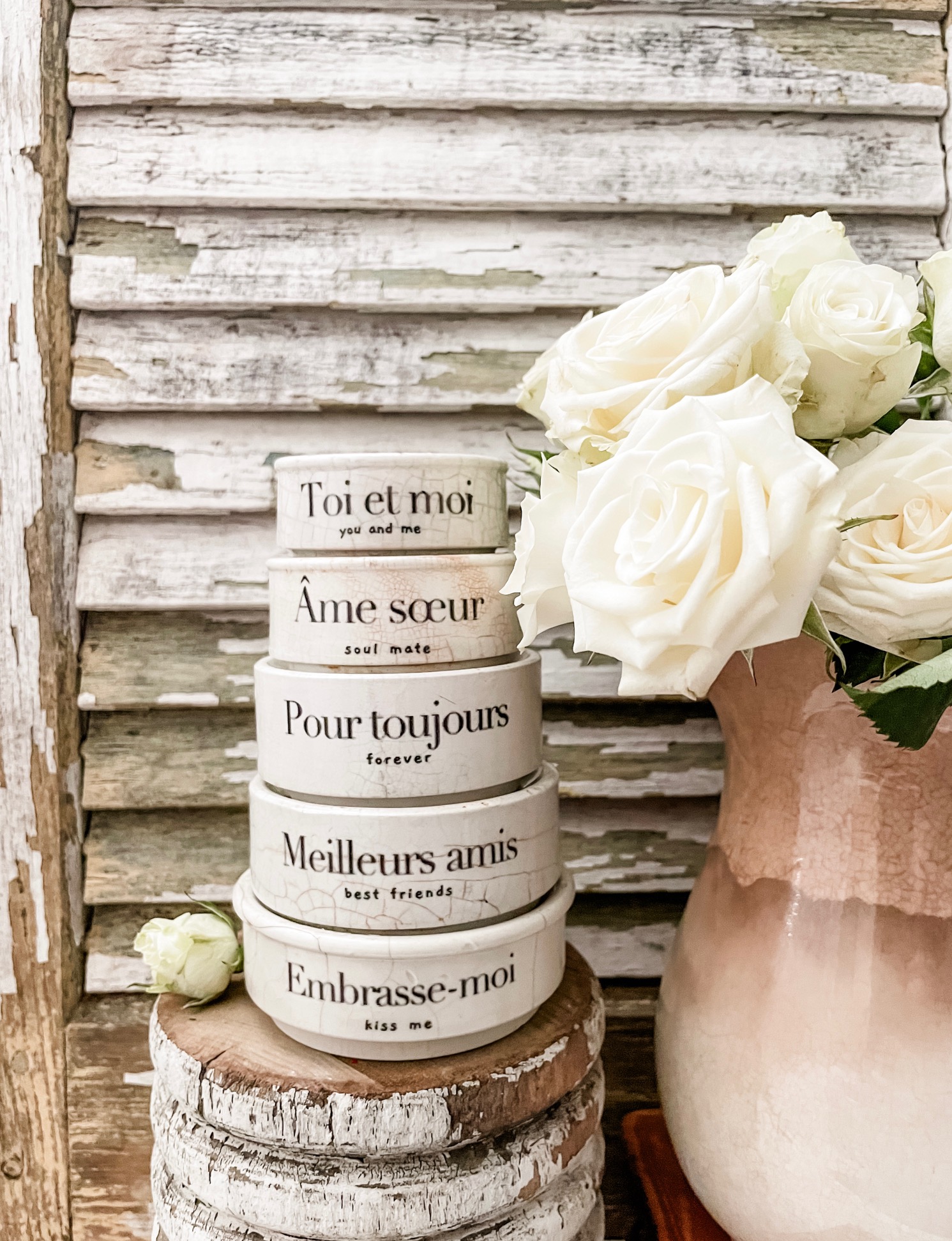 Blackdog Creations - Antique English Ironstone French Stack of 5 Risers ...