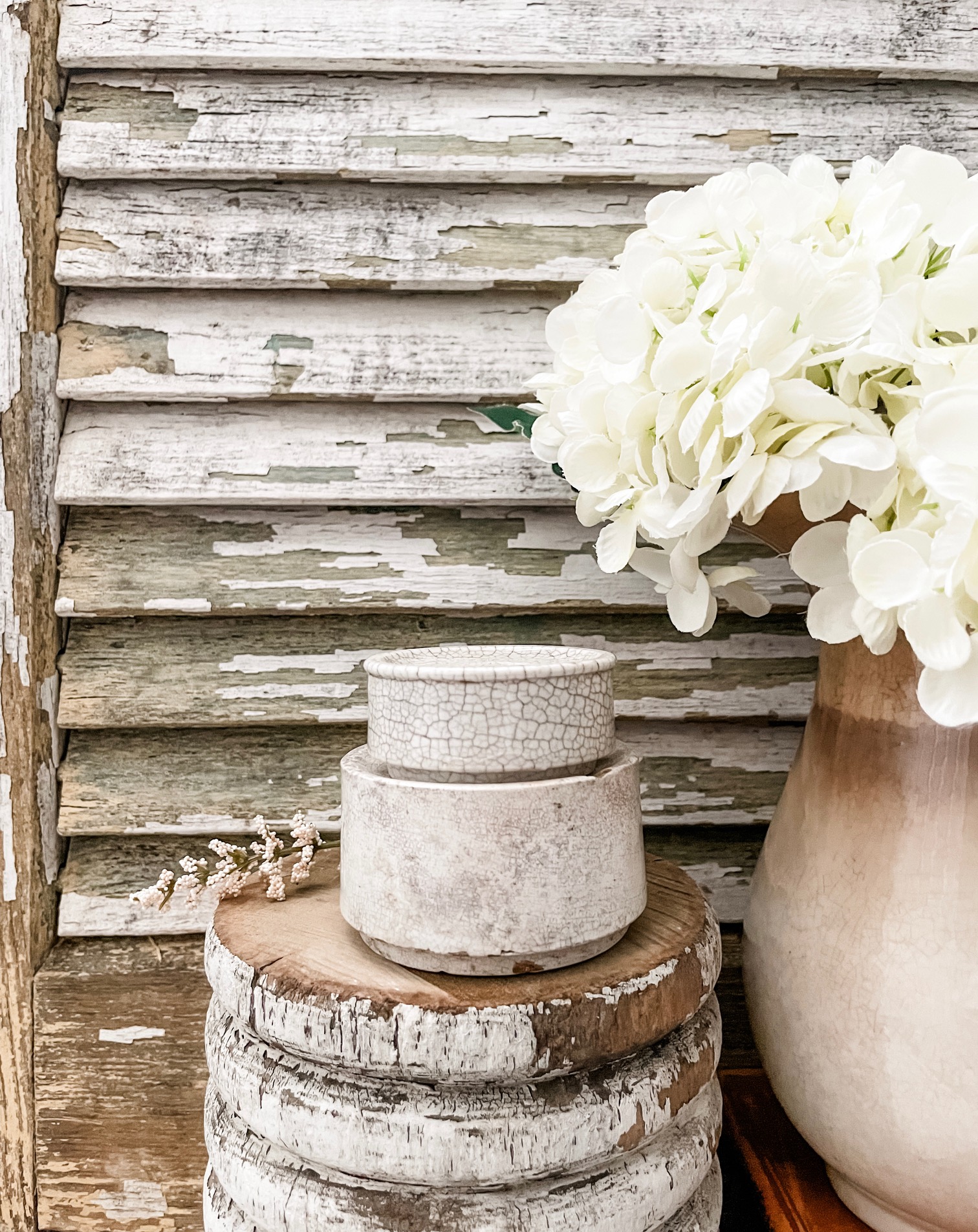 Blackdog Creations - Antique Ironstone risers, stack of 2- Beautiful ...