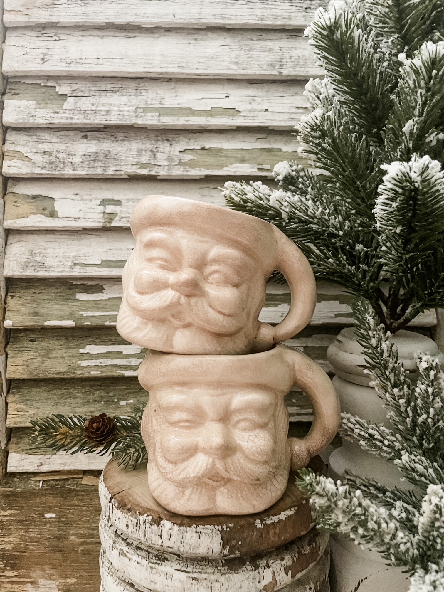 Blackdog Creations - Vintage Large Commodore White Santa Mug ...
