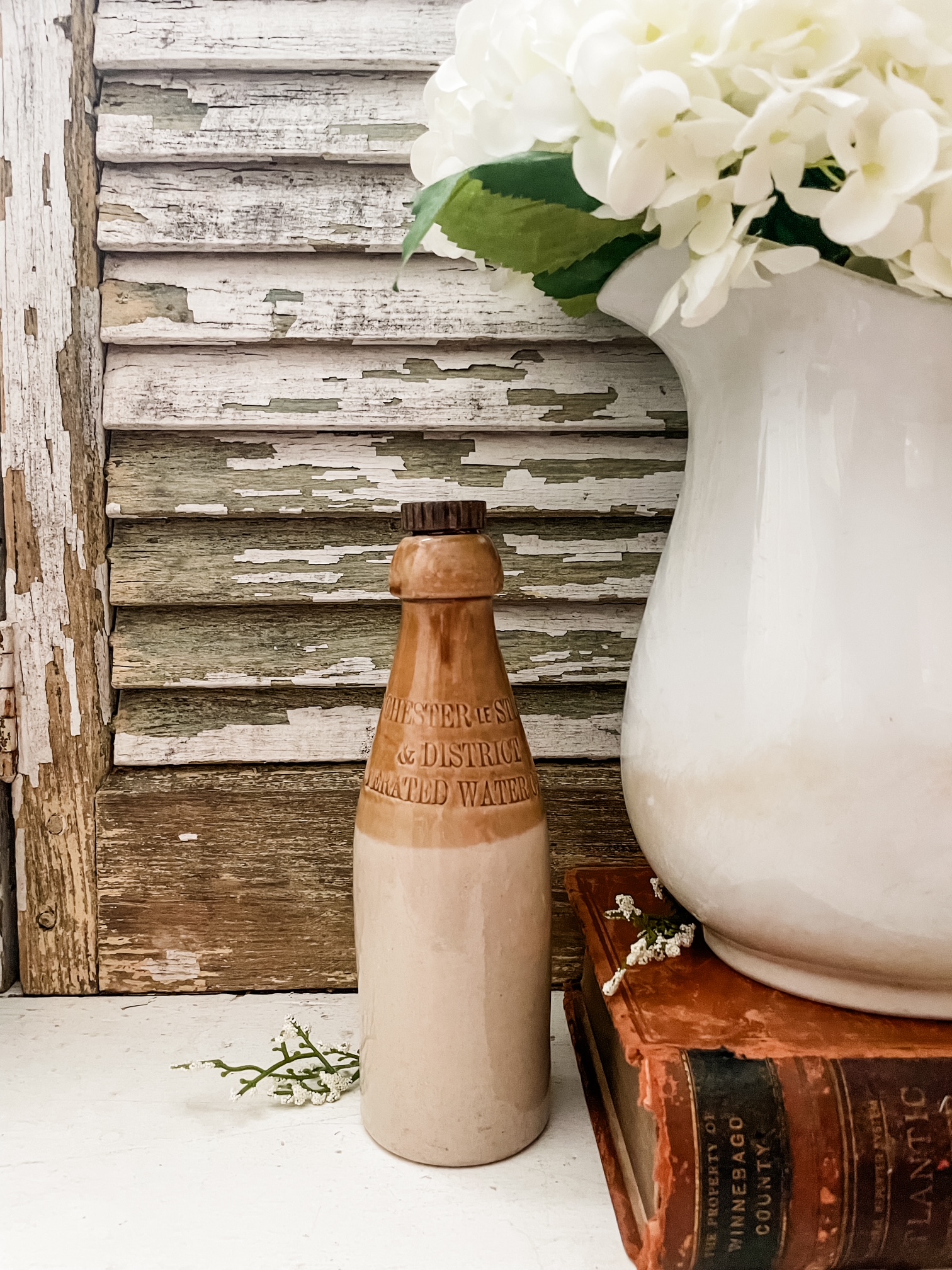 Blackdog Creations - Antique English Stoneware - Chester Stout, Two Tone