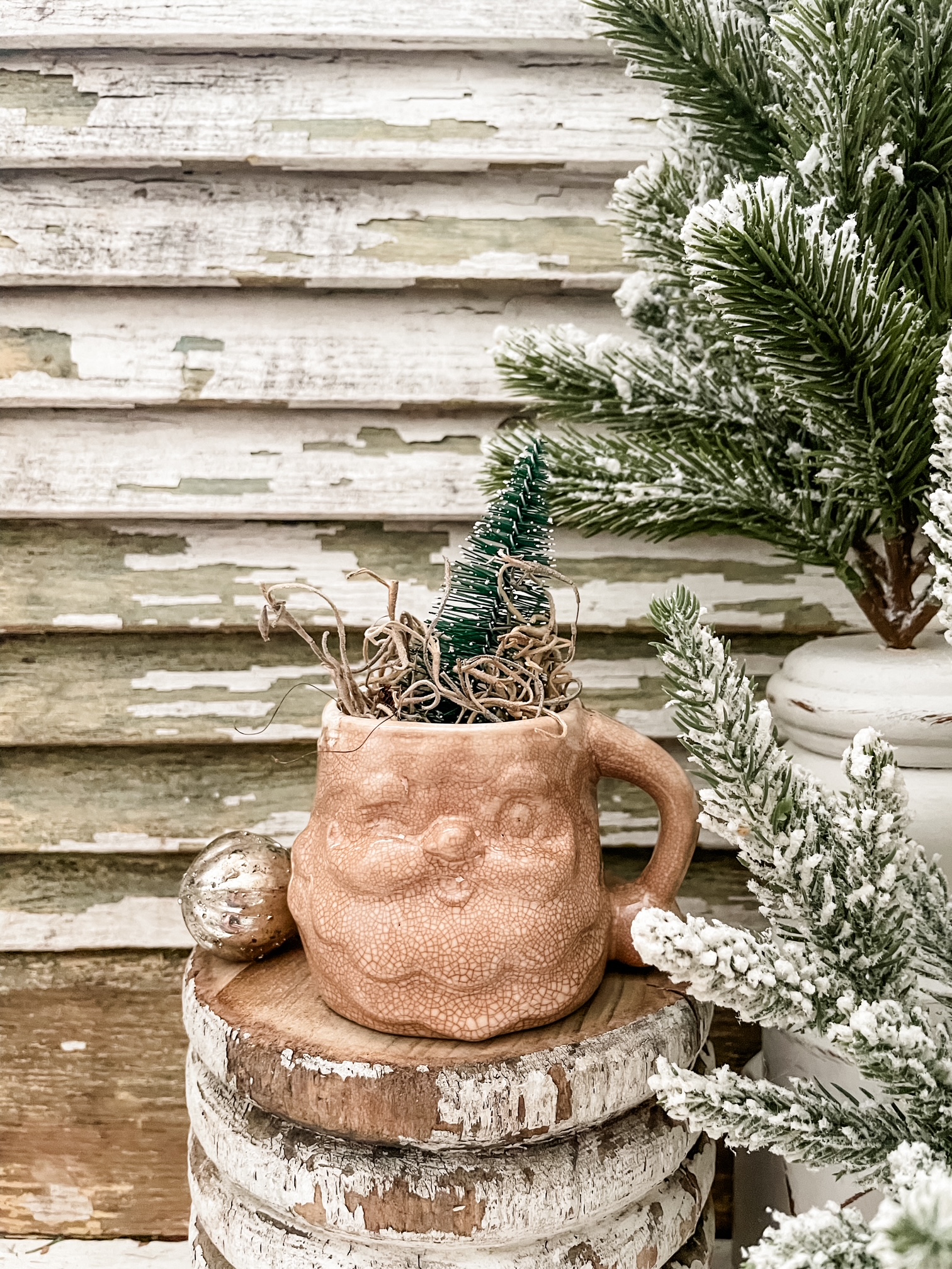 Blackdog Creations - Vintage Rare White Holt Howard Santa Mug - Heavily ...