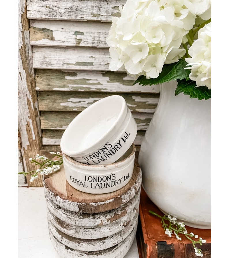 Blackdog Creations - Antique Ironstone Dish w/ London Royal Laundry ...