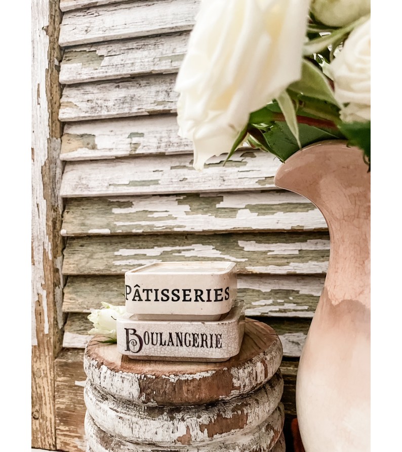 Blackdog Creations - Antique English-Ironstone Rare Square stack of 2 ...