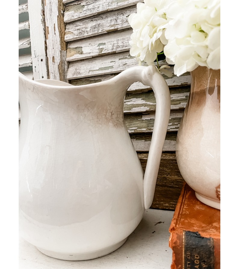 Blackdog Creations - Antique Ironstone Lg. Milk/Water Pitcher ...