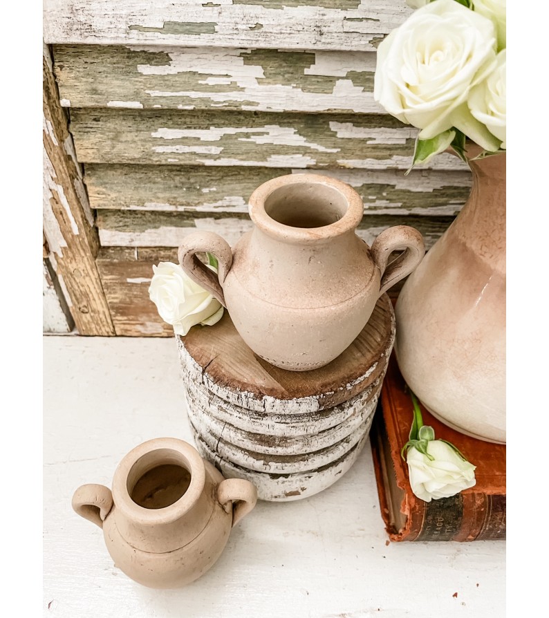 Blackdog Creations - Antique English Stoneware Two Handled Jug - stamped