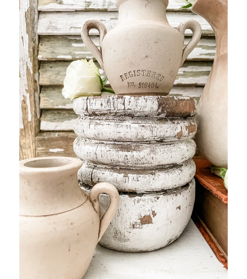 Blackdog Creations - Antique English Stoneware Two Handled Jug - stamped