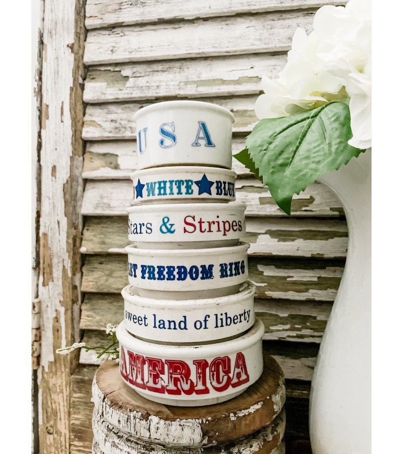 Blackdog Creations - Antique English - Ironstone riser stack of 6 w ...