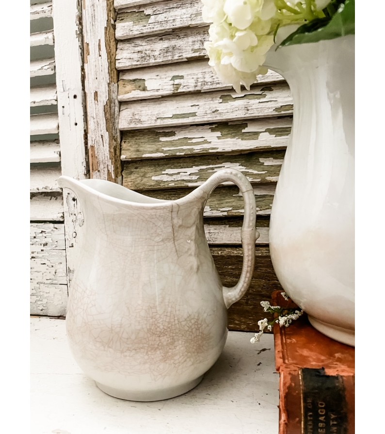 Blackdog Creations - Antique English Ironstone Milk/Water Pitcher ...