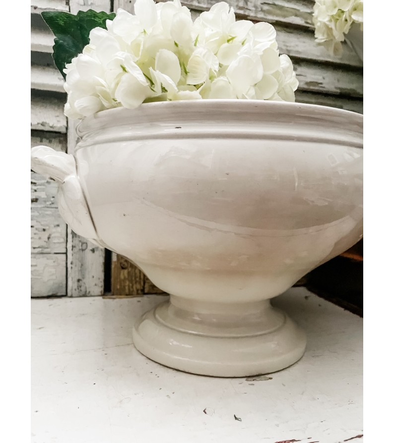 Blackdog Creations - Antique French Ironstone Stained Soupiere, Gien ...