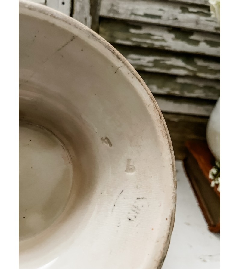 Blackdog Creations - Antique French Ironstone Stained Soupiere, Gien ...