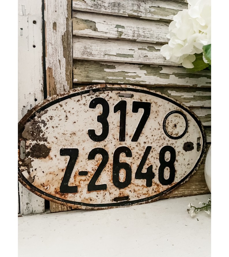 Blackdog Creations - Vintage European License Plate